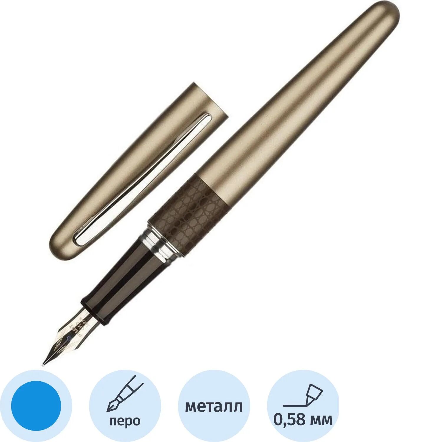 Ручка перьевая PILOT Бронзовая ящерица серия животные в футляре