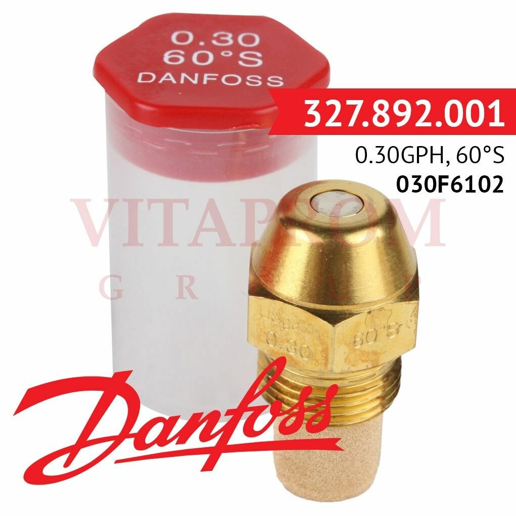 Форсунка Danfoss 0.30GPH, 60S, 030F6102
