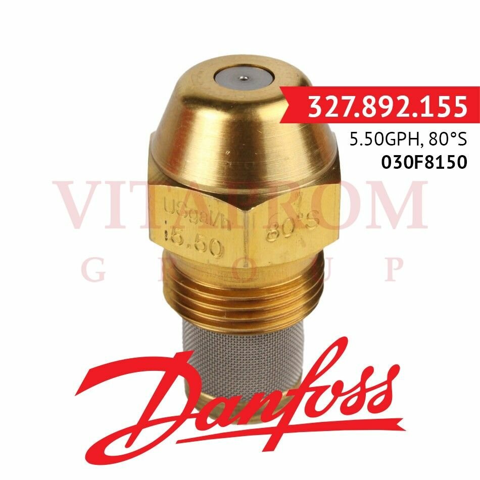 Форсунка Danfoss 5.50GPH, 80S, 030F8150 — фото 1