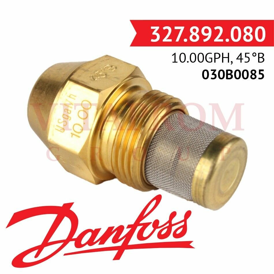 Форсунка Danfoss 10.00GPH, 45B, 030B0085 — фото 1