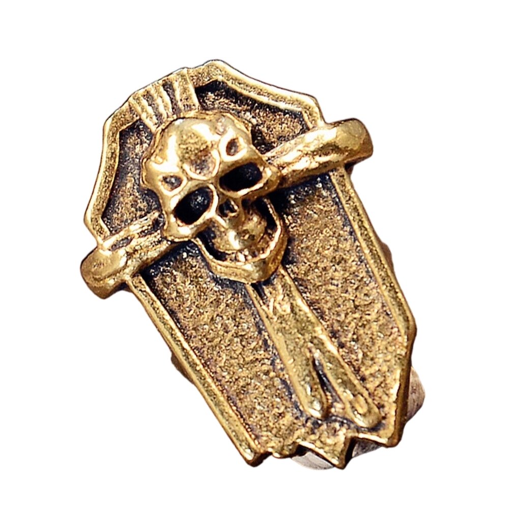 Ретро резной медный кулон в виде черепа для рукоделия, украшения костюмов и бижутерии