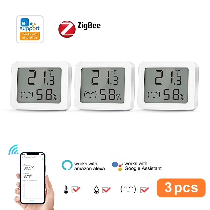 EWeLink WSD510B датчик температуры и влажности 3PCS