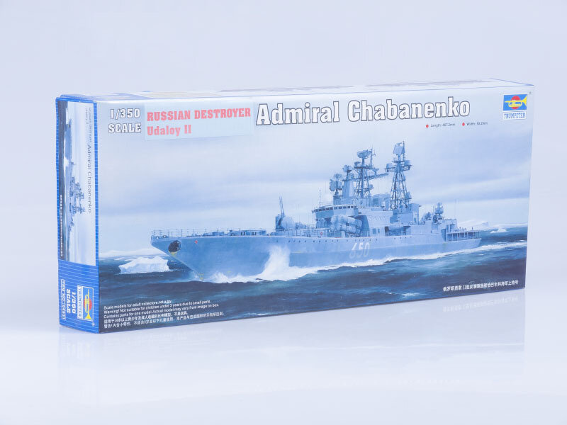 Сборная модель судна Trumpeter БПК Адмирал Чабаненко класс Удалой II, масштаб 1/350