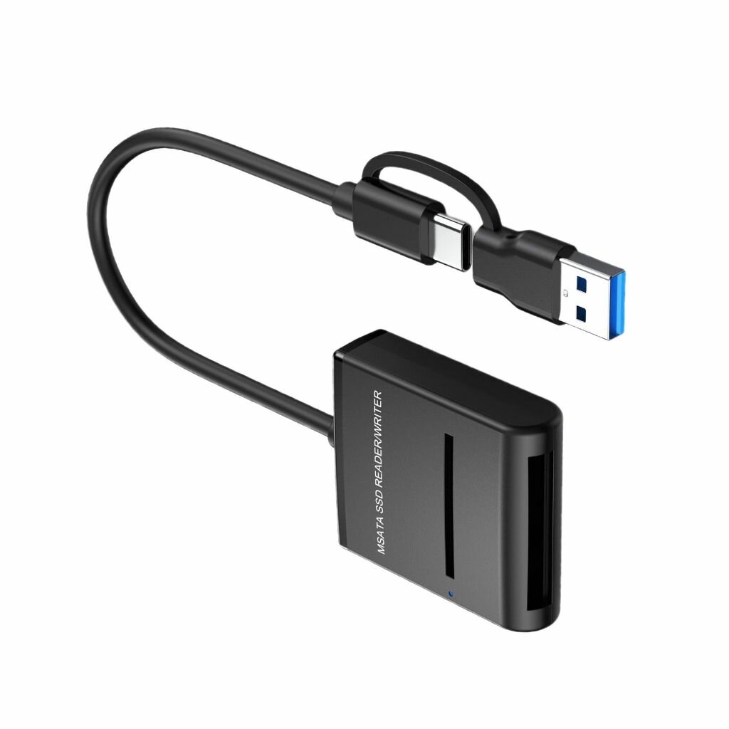 Твердотельный мобильный жесткий диск mSATA SSD box для подключения к USB3-с адаптером