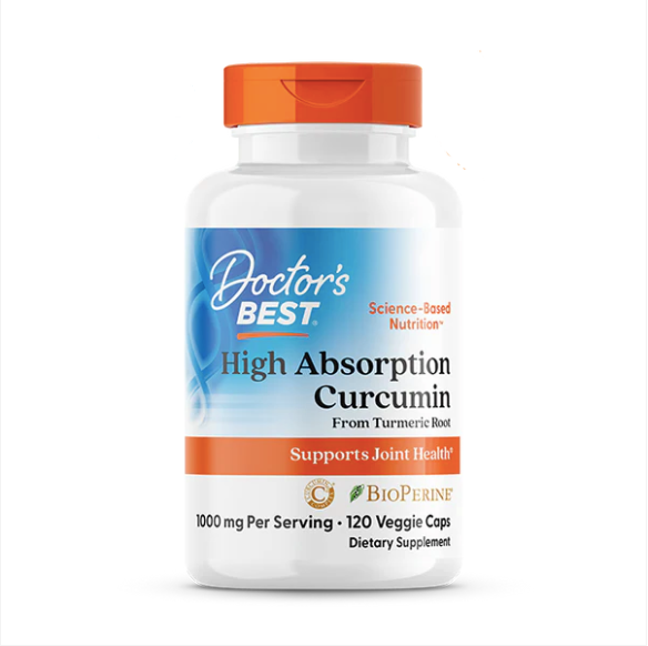 Doctor's Best, Куркумин высокого усвоения 500мг, Curcumin High Absorption, 120 капсул