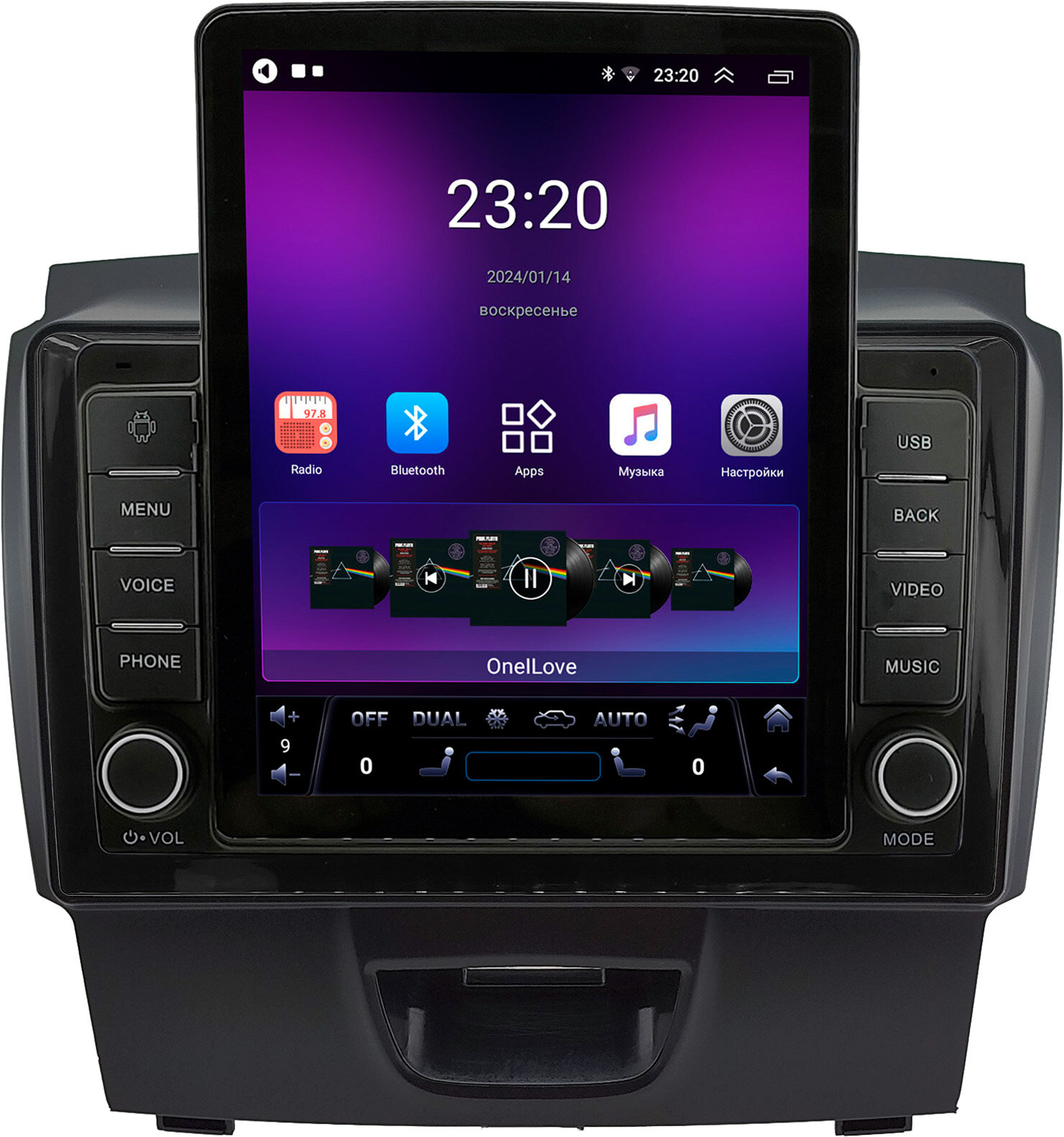Штатная магнитола Isuzu D-Max 2 2012-2020 (тип 1) Canbox GTR095-9054 на Android 10 (QLed, 4/64, DSP, CarPlay)