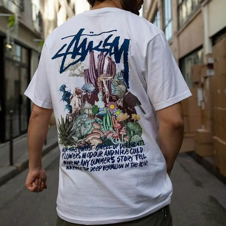 Майка Stussy, размер XL, белый, — фото 1
