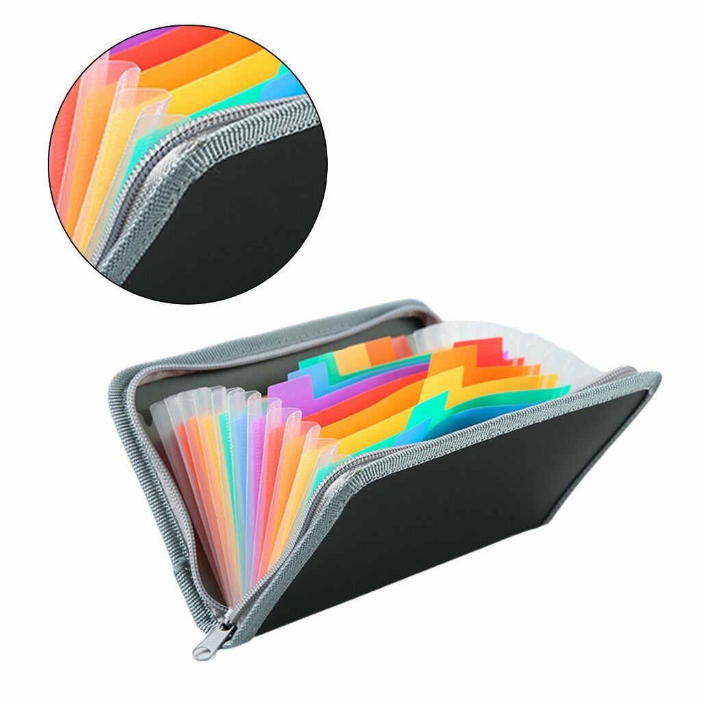 13 Карманный Органайзер для квитанций и купонов, бумажник для квитанций, Маленькая расширяемая папка для файлов, Маленькая папка-гармошка на молнии