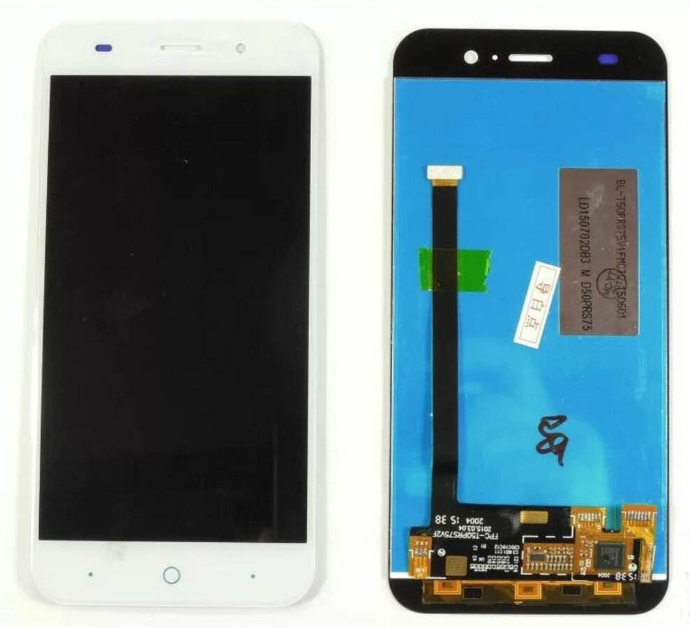 Дисплей для ZTE Blade V6 в сборе с тачскрином (белый)