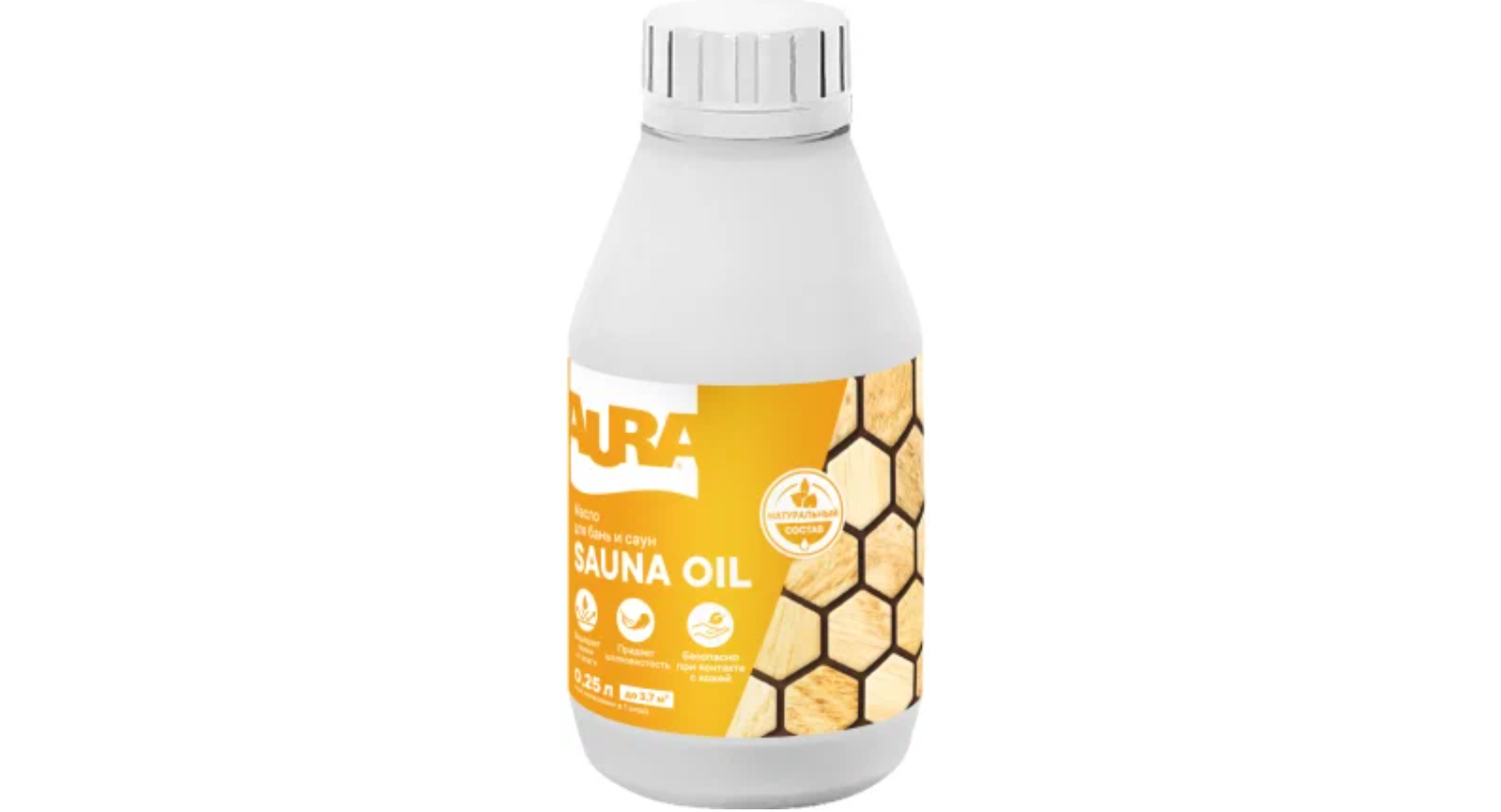 Масло для Бань и Саун Aura Sauna Oil 0.25л Защищает Полки от Влаги и Загрязнений / Аура.