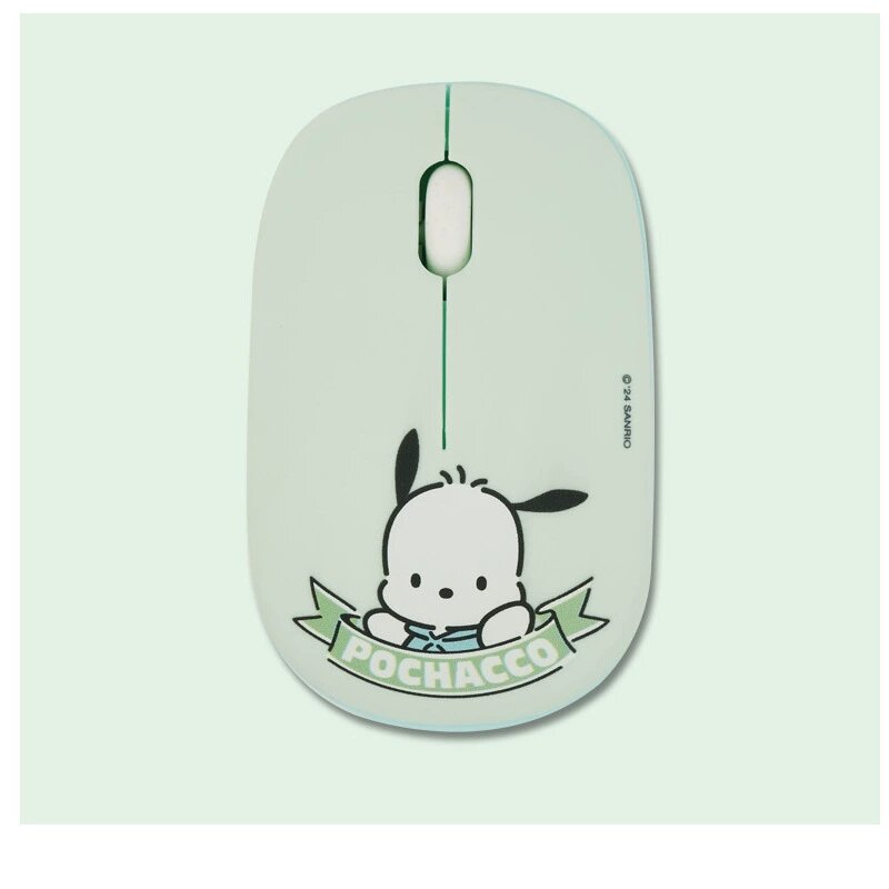Оригинальная беспроводная мышь Sanrio Kuromi Pochacco для ноутбука и настольного компьютера, бесшумная, мультяшная,