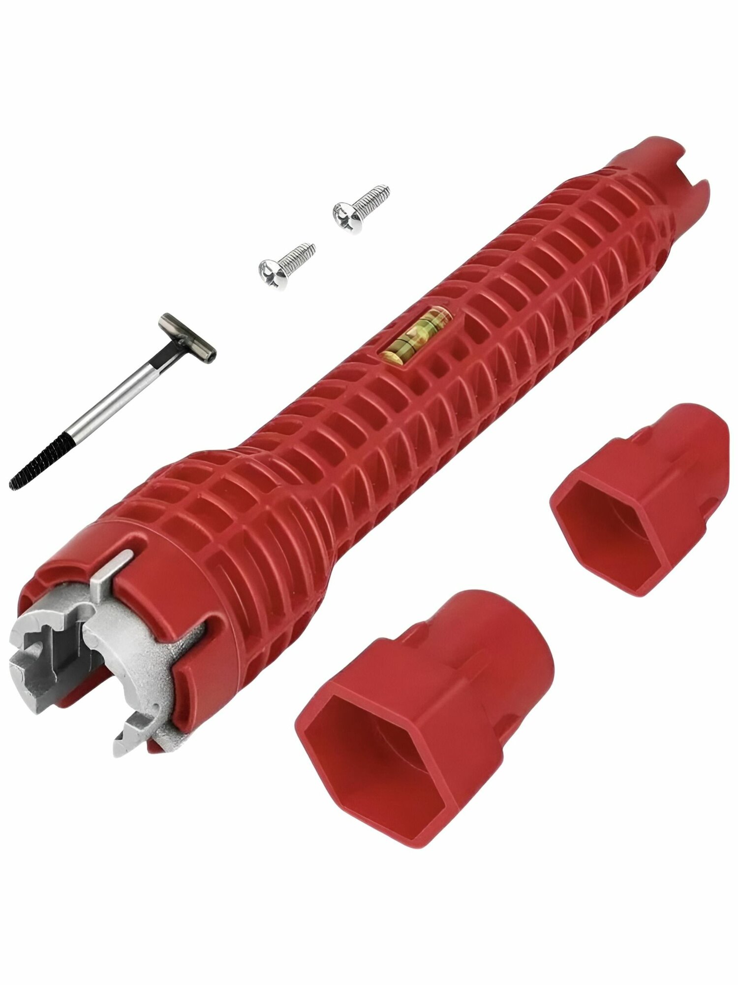 Сантехнический гаечный ключ Hansen HG002, универсальный, пластик, красный