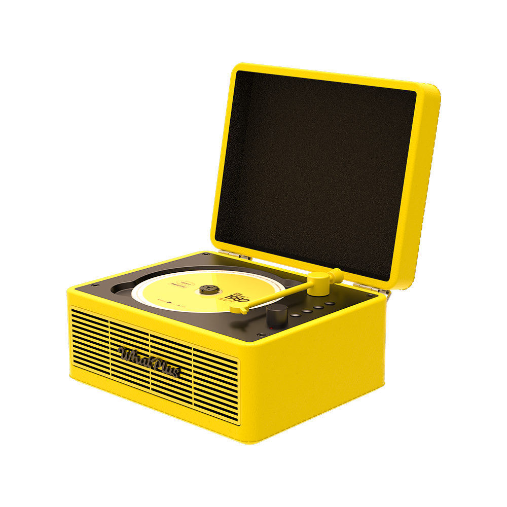 CD-плеер WhatPlus C300 винтажный стиль, c300 2 black yellow