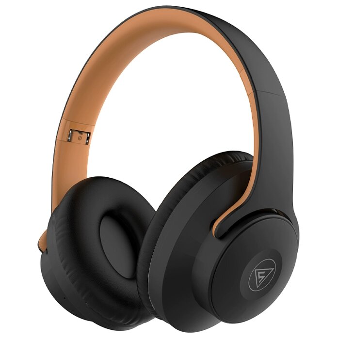 Накладные беспроводные наушники Bluetooth MH3 SODO VOGUE.3 модель в коричнево-черном цвете для премиального аудиоопыта