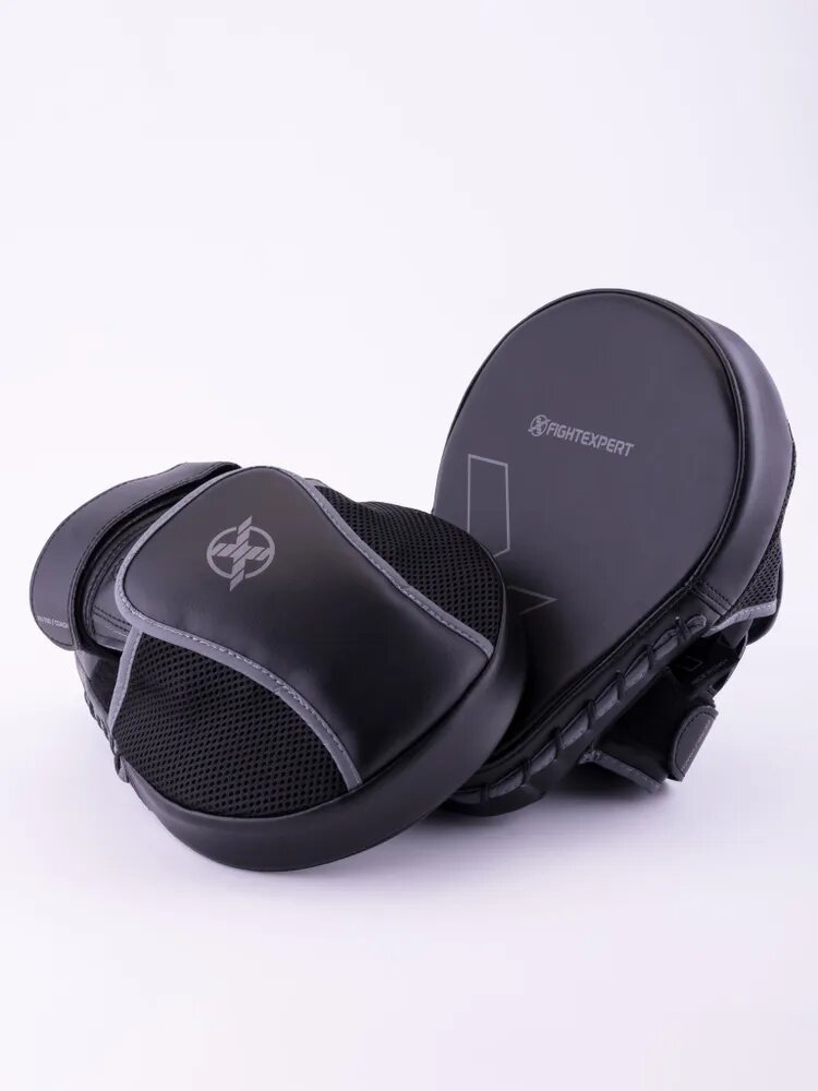 Тренерские лапы FIGHTEXPERT CM25, кожзаменитель, чёрного цвета