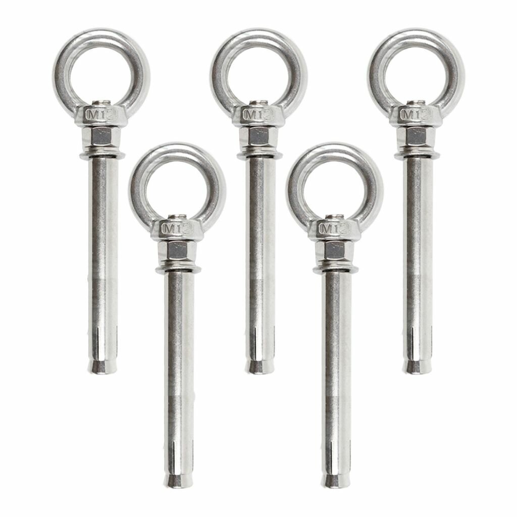 Принадлежности для инструментов, Нержавеющий анкерный болт с кольцом - M8x100 мм, 5 шт.