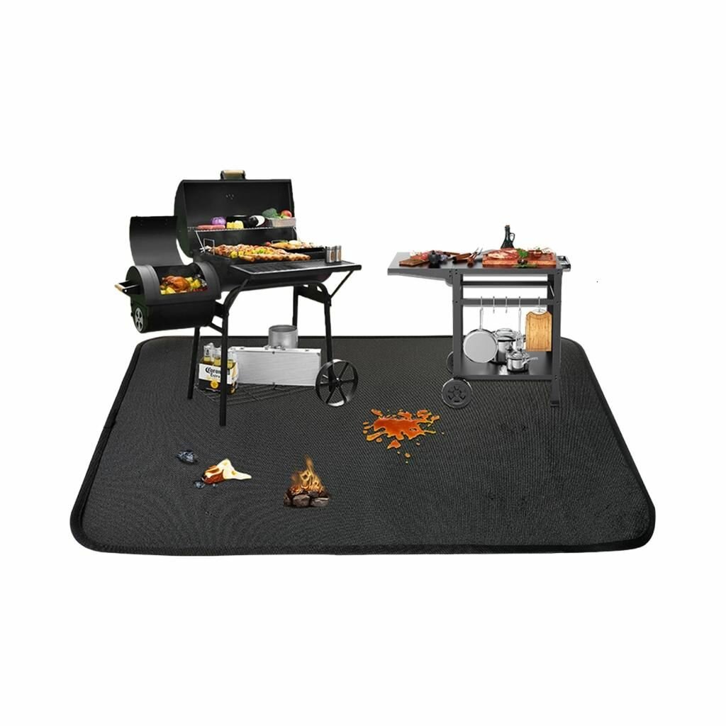 Огнеупорное одеяло, (1 шт.) крупногабаритная уличная печь-камин для внутреннего двора огнеупорный, водонепроницаемый, теплоизоляционный, огнестойкий защитный коврик для барбекю-193x130 см