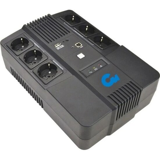 Источник бесперебойного питания Связь Инжиниринг СИПБ08БА.6-11/ЛИ Schuko 800ВА/480Вт