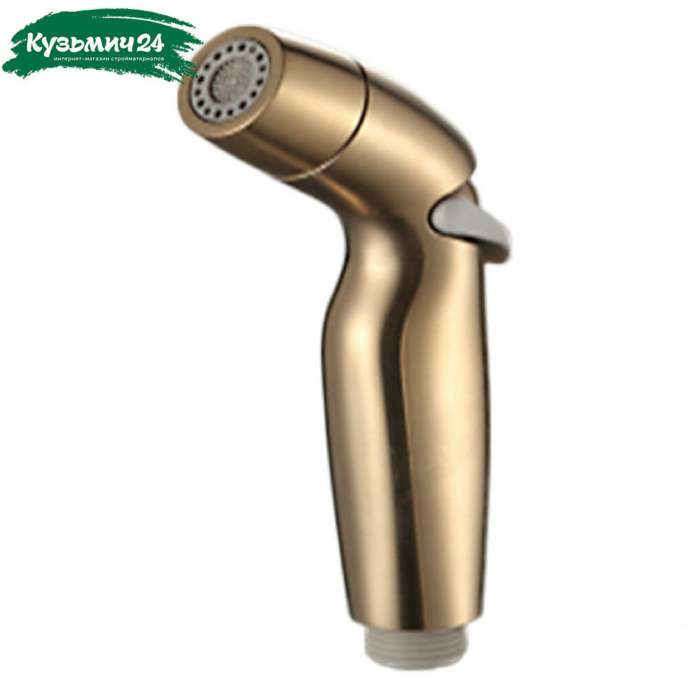 Лейка для душа Gappo G37-3, гигиеническая, матовая, круг, золотой сатин