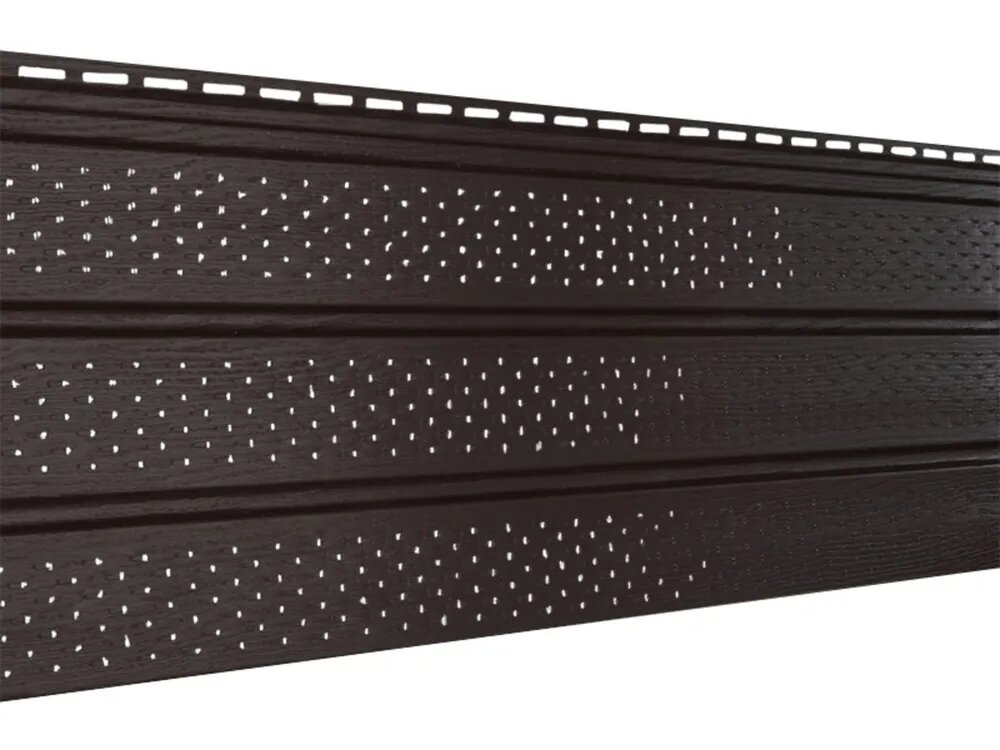 Ю-пласт Софит перфорированный, коричневый, 3 м, 10 шт