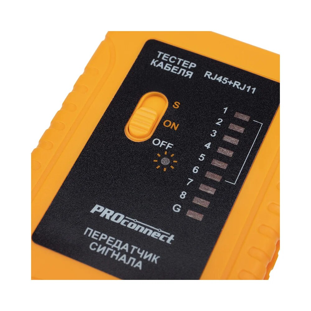 Тестер кабеля PROCONNECT RJ-45+RJ-11, для витой пары и телефонного кабеля — фото 1