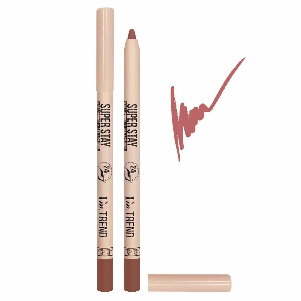 TF cosmetics Карандаш для губ, I'm trend, Super stay, гелевый, тон 009, персиково-розовый