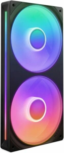 Корпусный вентилятор NZXT Кулер для корпуса ПК/ Case Cooler F240 RGB Core (120x120x25mm, 4-pin PWM, RGB, 75.12CFM, 30dBA, 2400RPM, Black, Single-Frame RGB Fan Unit)