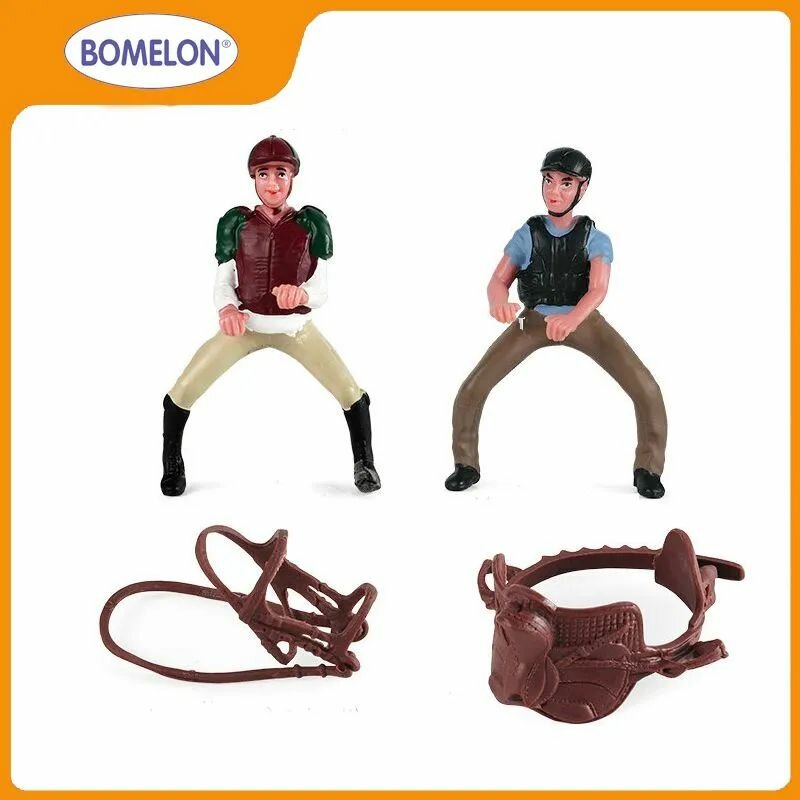 Фигурка всадник 2 шт с седлом, наездник фигурка без лошади, детские игрушки