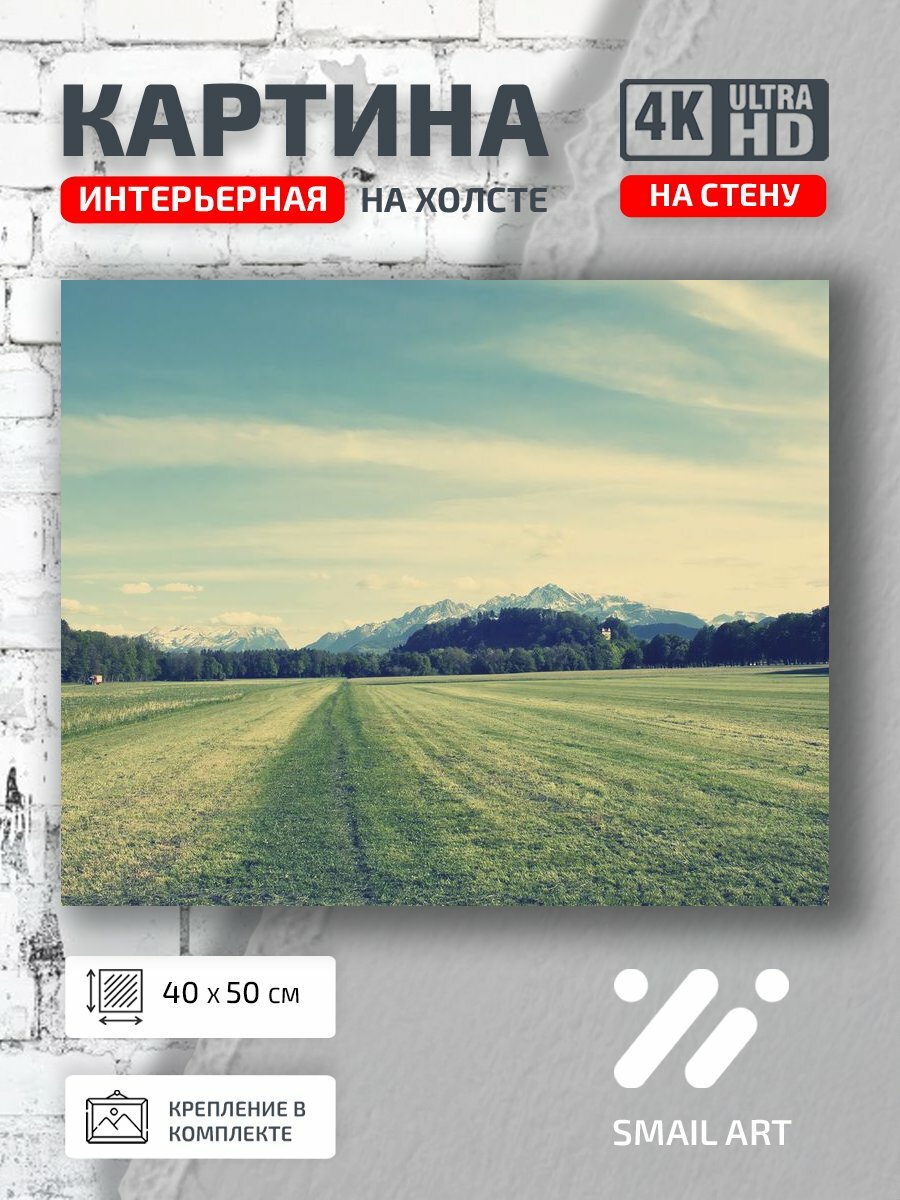 Картина на холсте интерьерная 40 на 50 на стену Небо Landscape для гостиной пейзаж интерьер