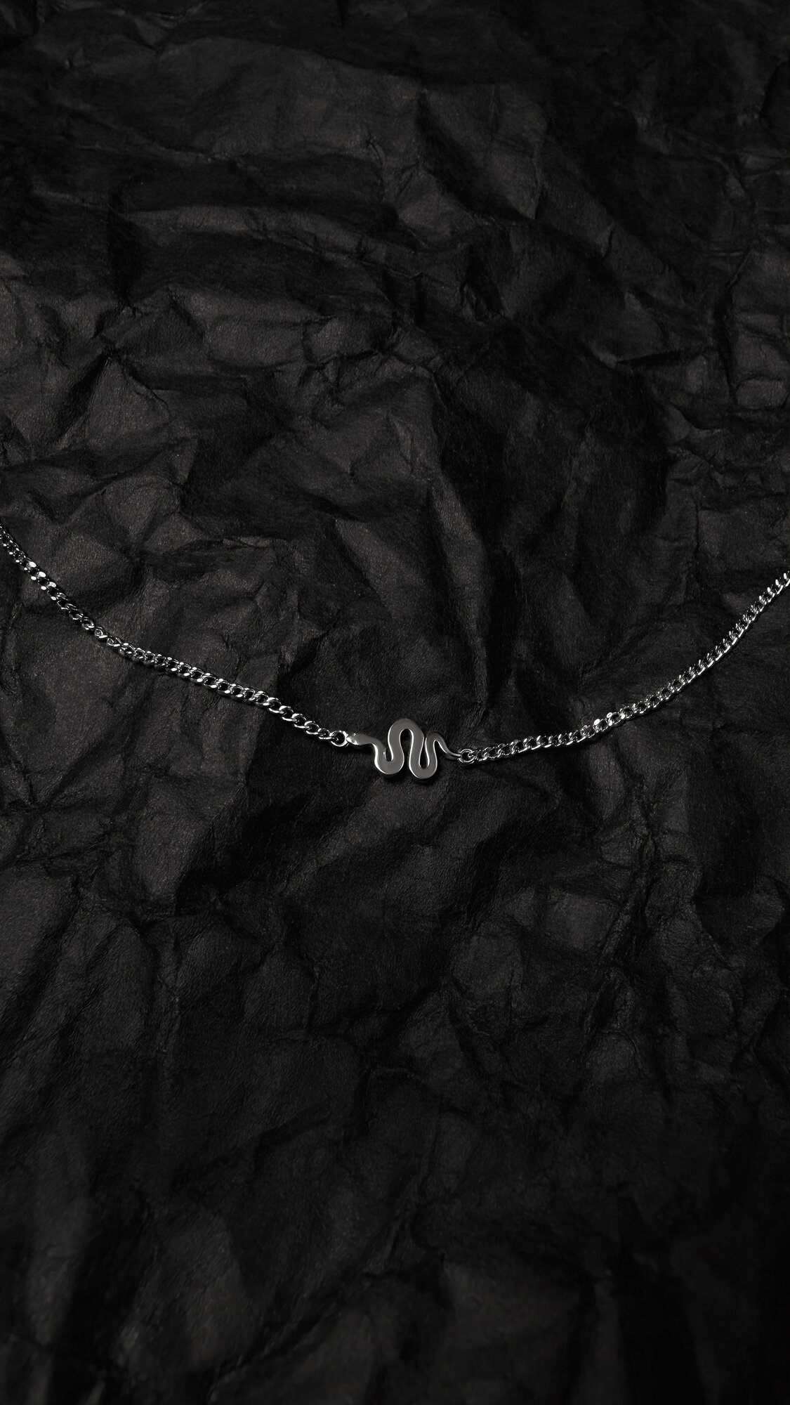 Колье, серебро, 925 проба, родирование