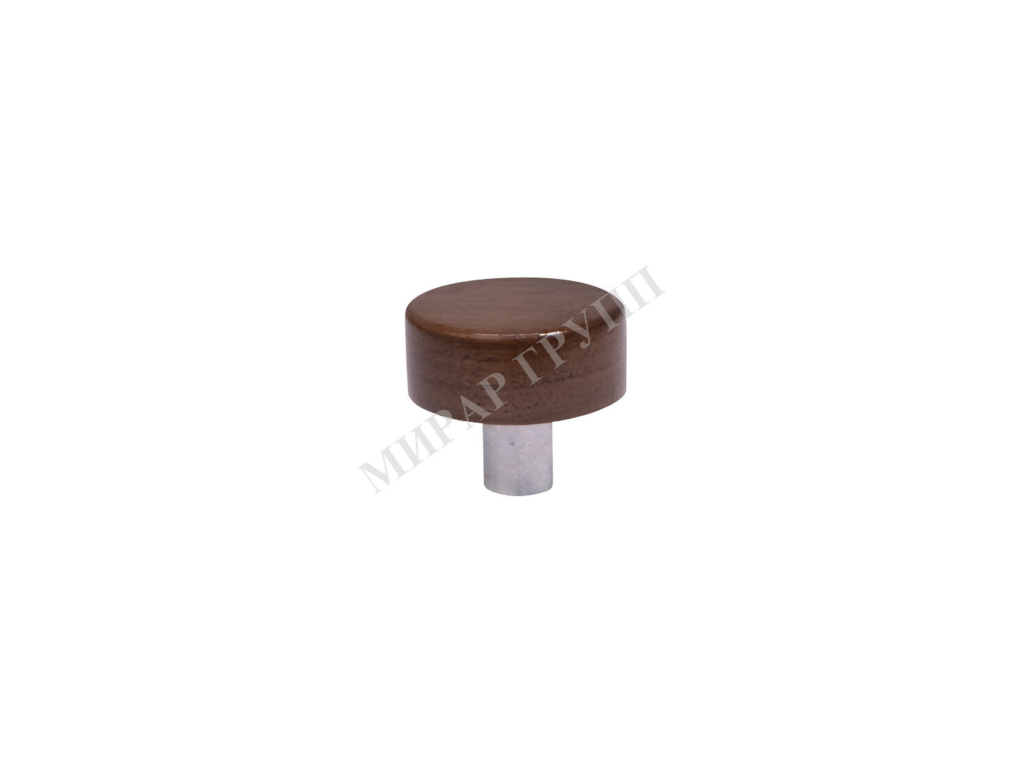 Ручка мебельная Palladium "Rein" Knob дерево + никель