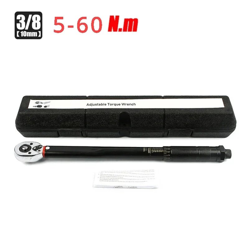 Динамический Динамометрический Ключ 5-60 Нм, Квадратный Хвостовик 3/8 Дюйма