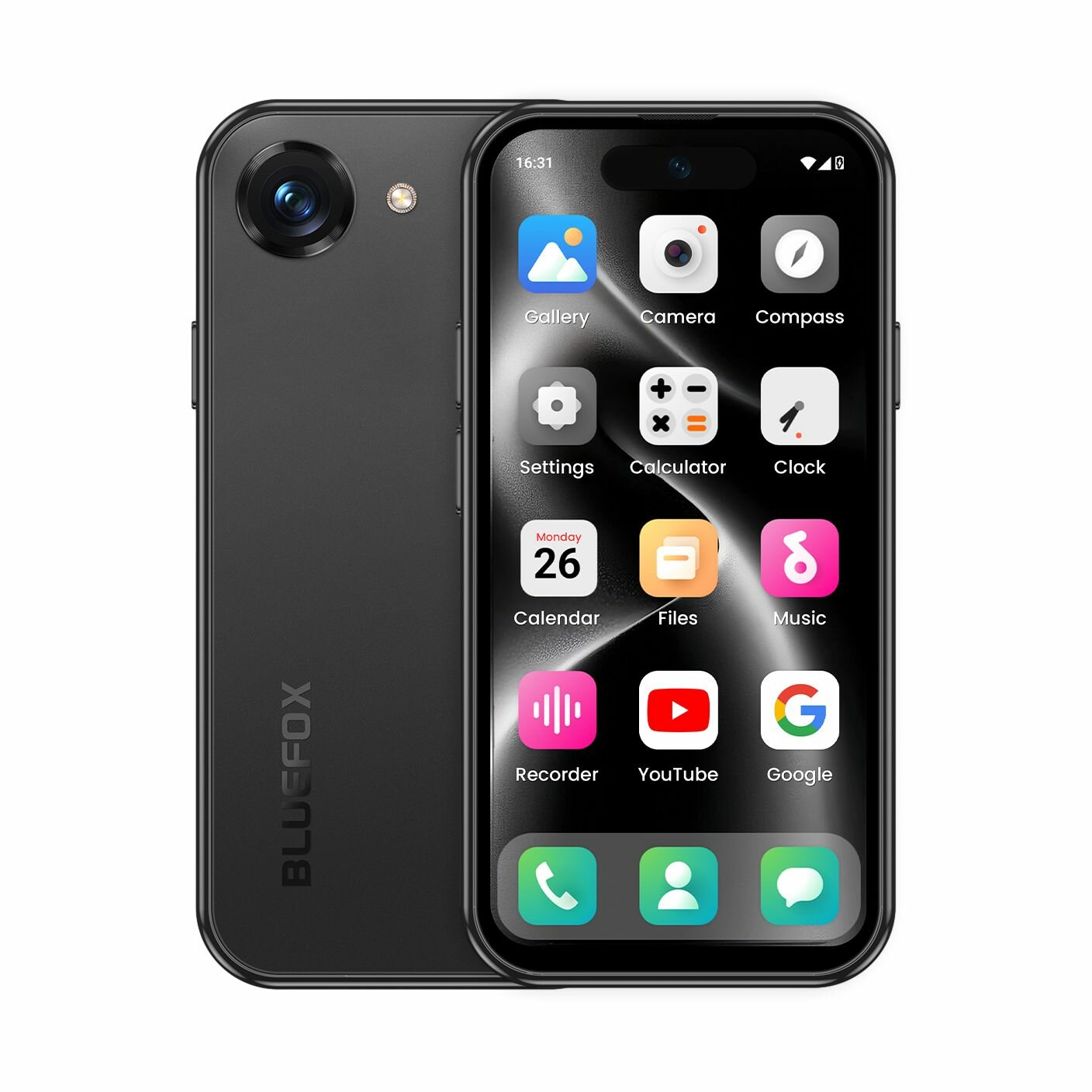 BLUEFOX NX1, 4" Android, мини-версия, 4+64ГБ, Чёрный, международный выпуск