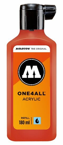 Акриловая заправка - краска Molotow One4all 692242 Ярко-красная #242 180 мл
