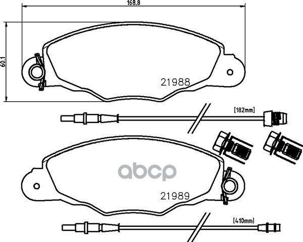 Колодки тормозные передние Mintex арт. MDB2106