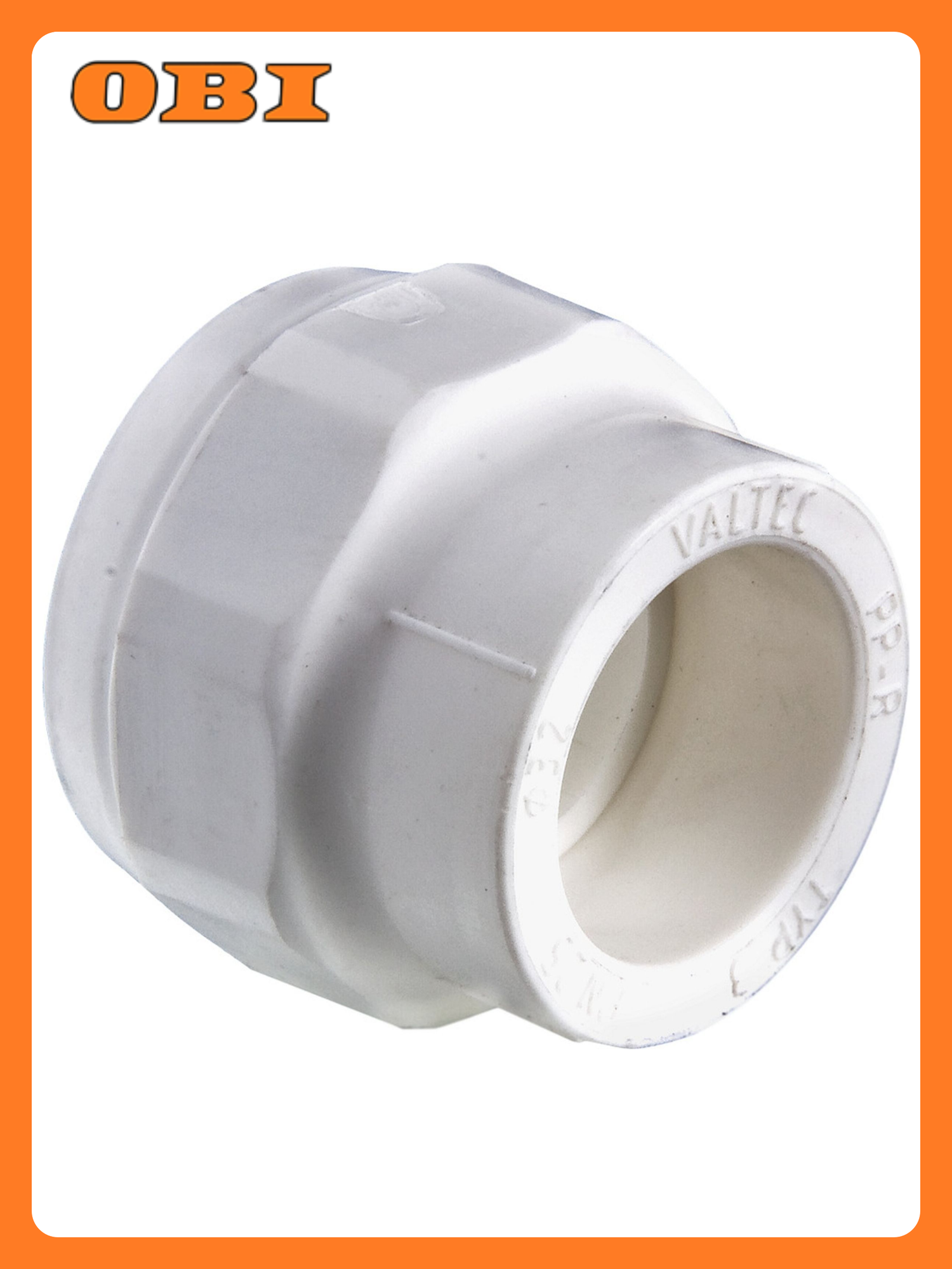 Муфта VALTEC, неразъемная, полипропиленовая, 1/2", 20мм, белая