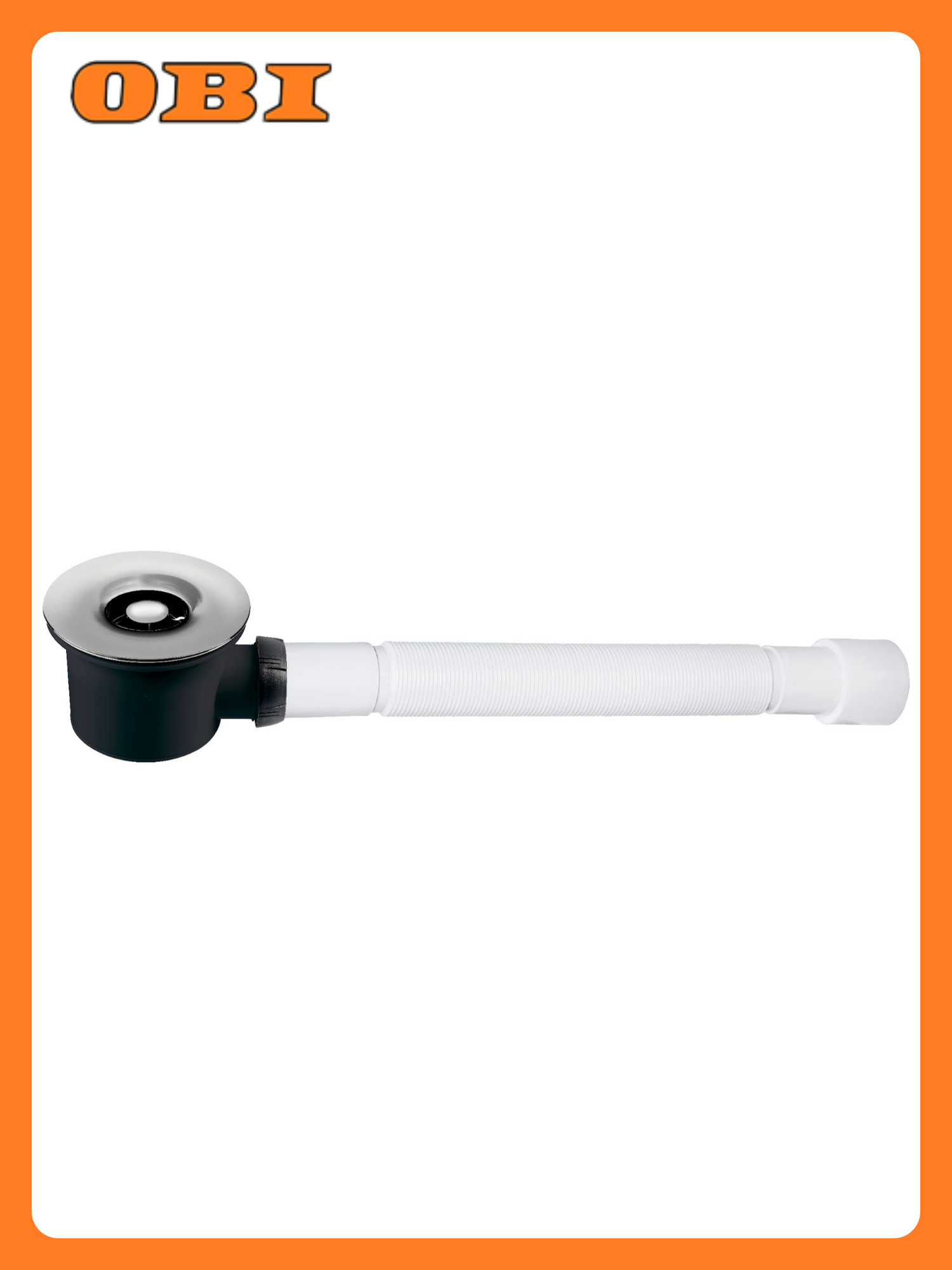 Сифон WIRQUIN TOURBILLON, для душевого поддона, гидрозатвор, полипропилен, белый