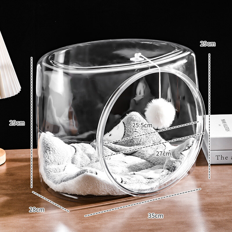 Домашние животные спящие гнездо полузакрытый кошачий дом Съемный кошачий шар теплая шерстяная прокладка кошачье гнездо
