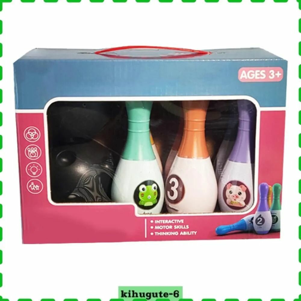 Набор боулов для детей, безопасные иDurable игрушки для indoor активности, способствует взаимодействию родителей и детей