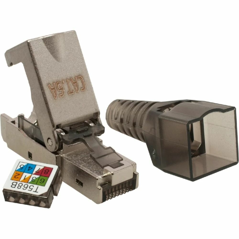 Коннектор SUPRLAN 8P8C STP Cat.6A (RJ-45) безынструментальный 10-0240