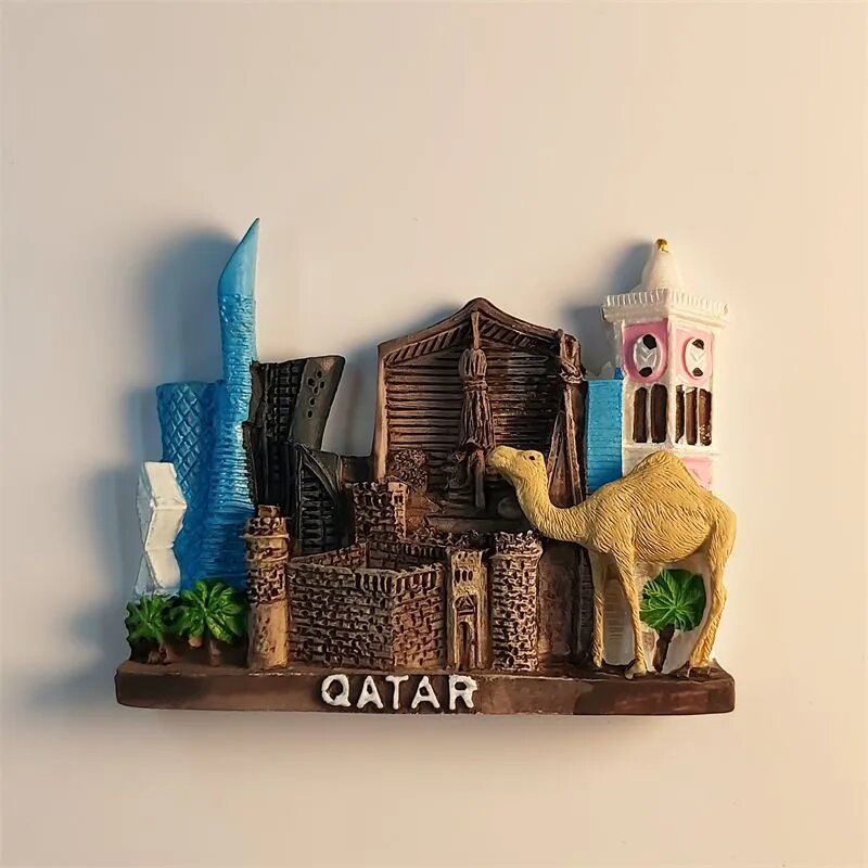 Магнит на холодильник "Доха: Восток встречает будущее" роскошь Катара у вас дома!