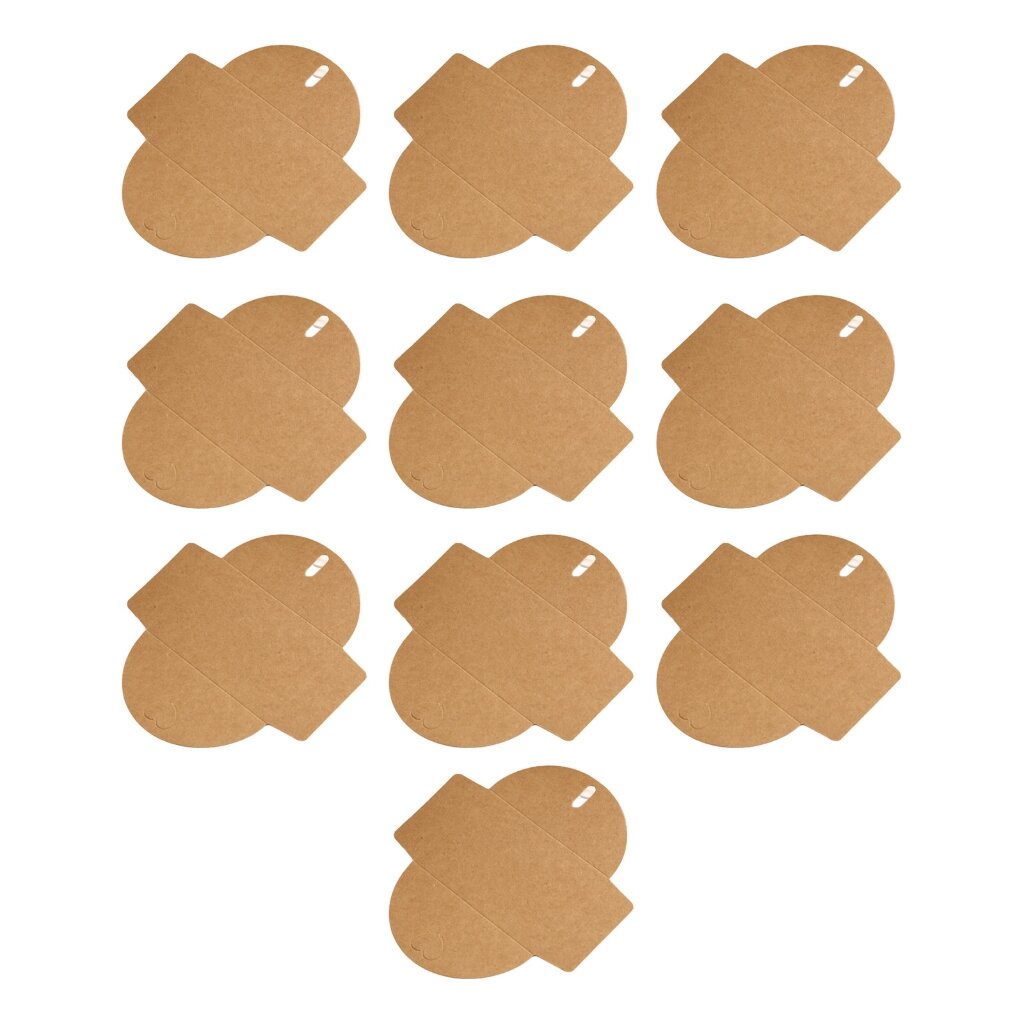 10/50шт Застежки Дизайн Закрытия Сердце Застежки Набор Конвертов, 4x6 Дюймов Коричневая Бумага Бумажный Шнурок Бизнес Картонный Конверт