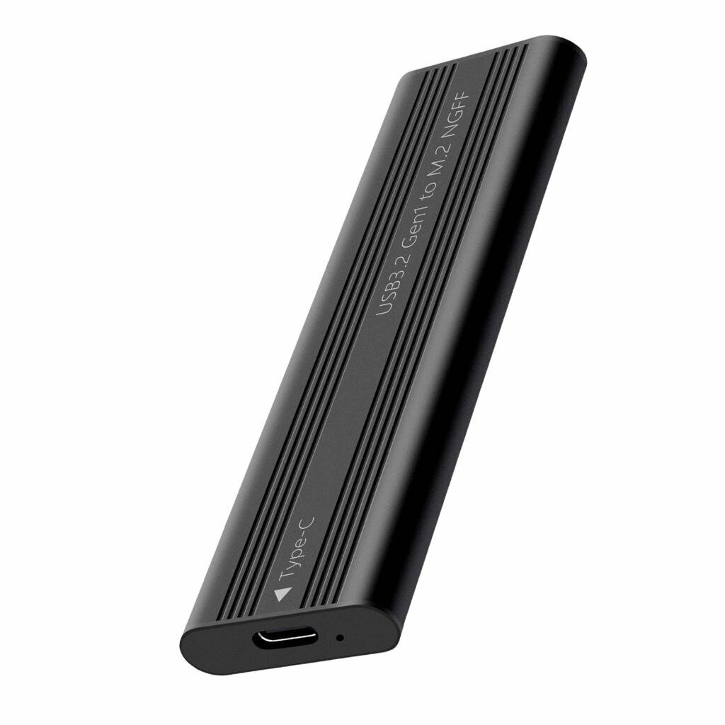 Корпус для M.2 SSD с USB 3.2 Type C, Черный