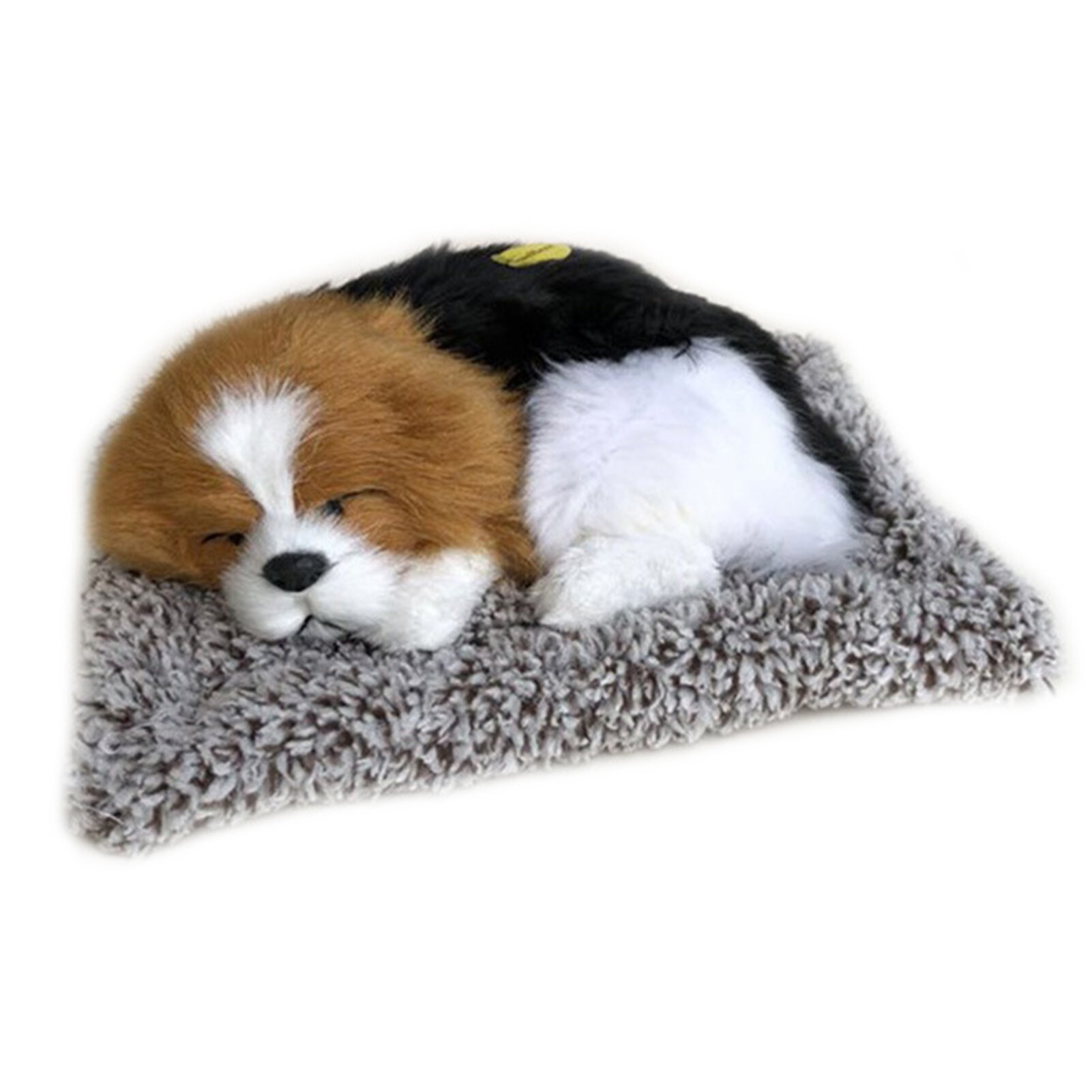 Simulation cat dog golden retriever labrador corgi plush doll animal doll breathing model toy cat Loyal Sleeping German Shepherd, Material: Plush+PP cotton, Color: Black&white, brown, white, yellow, gray (optional), Package size: 240 * 190 * 60mm,