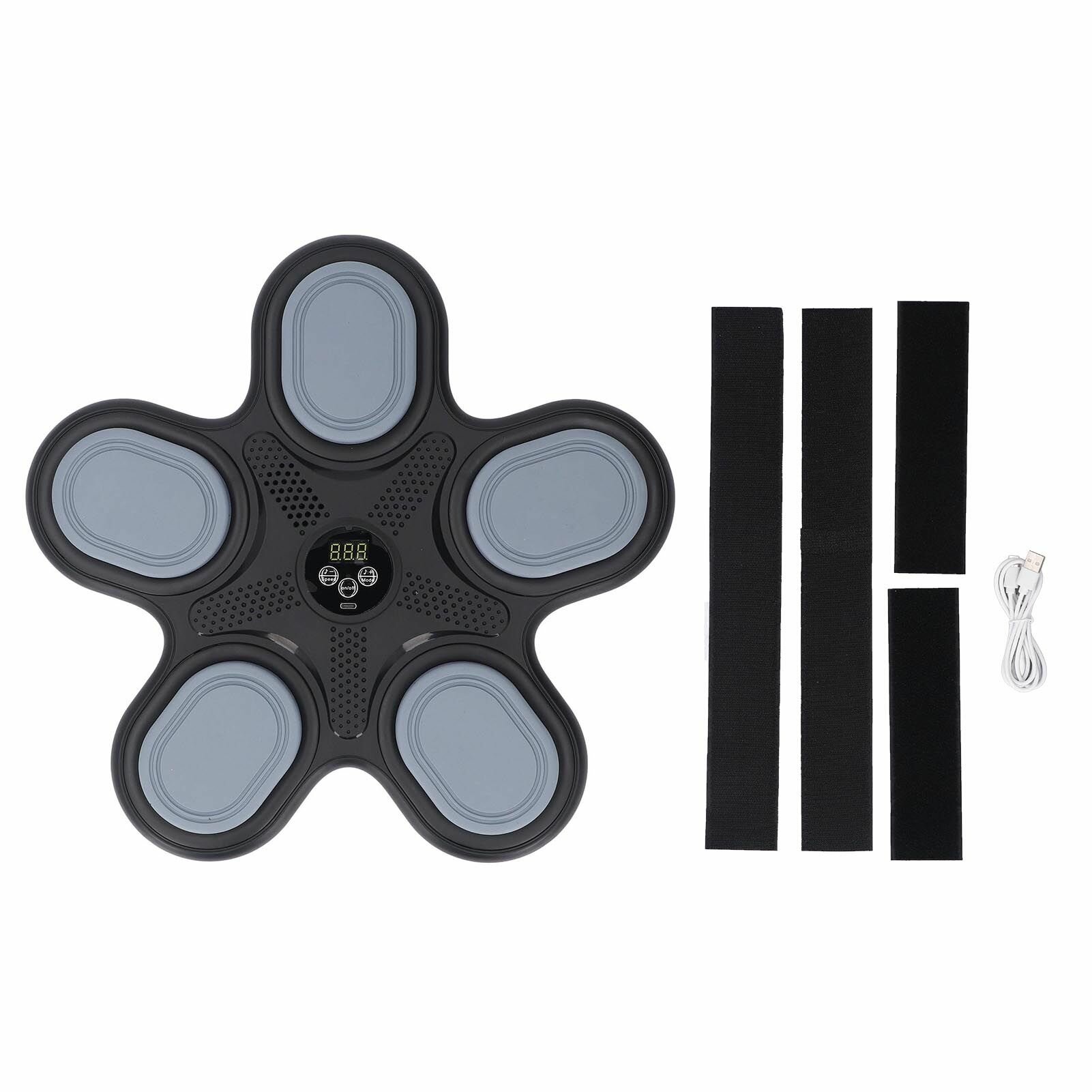 Музыкальная боксёрская груша Bluetooth, домашний фитнес-тренажёр для детей и взрослых, чёрный