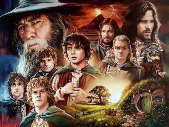 Алмазная Мозаика Картина Стразами Алмазное Хобби "Властелин Колец Эльф Хоббит Фильмы Фэнтези" 40х50