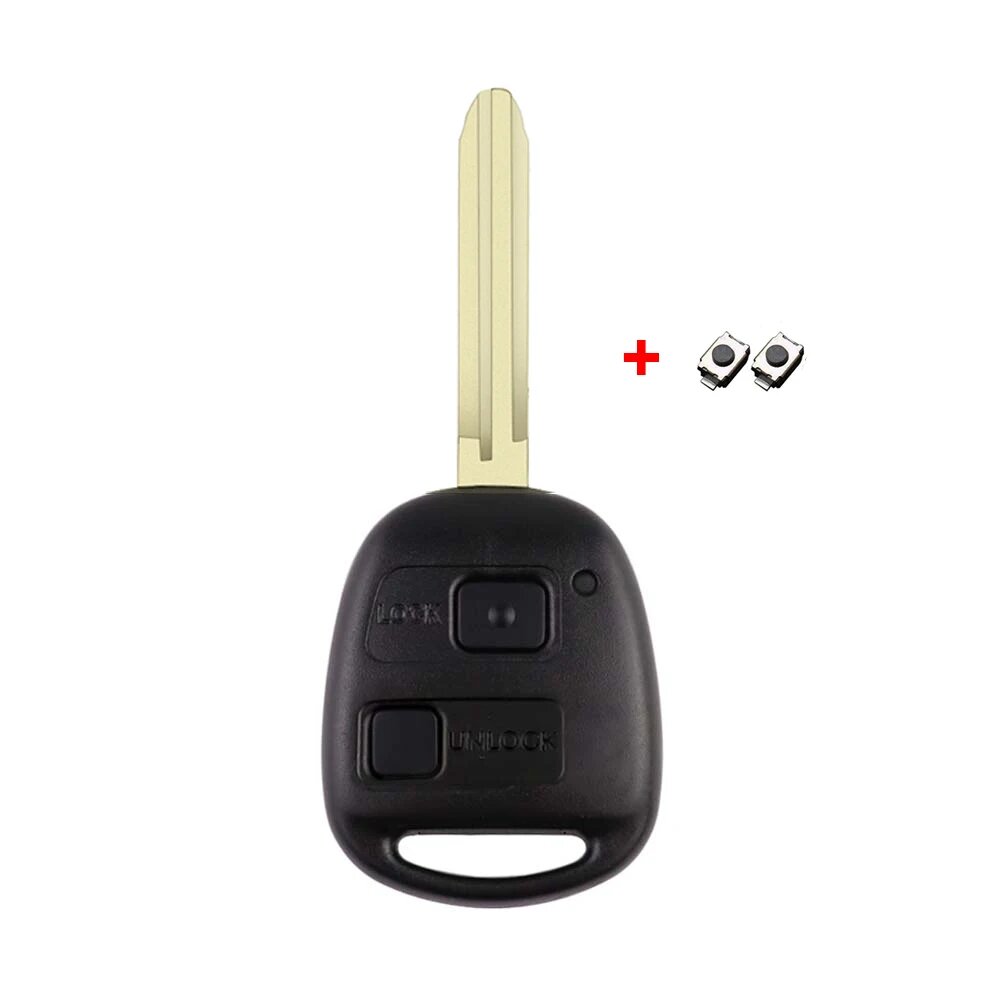 Ключ для Toyota Lexus 2 Button TOY43, черный