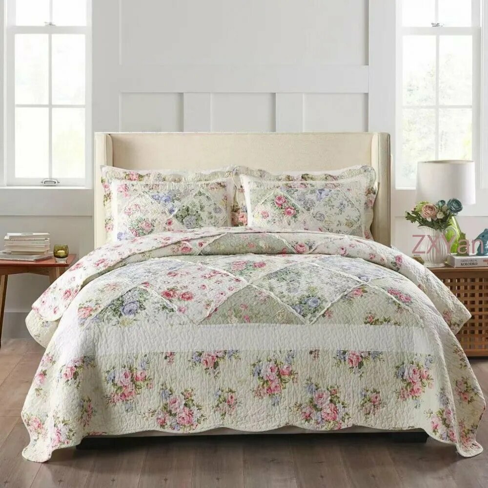 Покрывало с наволочками Patchwork, Хлопок с размерами: 250 см х 230 см