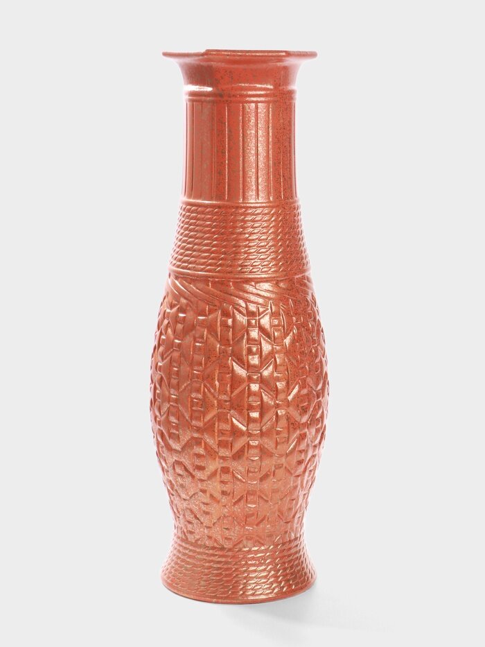 Ваза напольная керамика "Боно" талия, 59х16,5 см, оранжевый 10902457