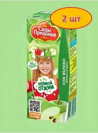 Сок детский "Сады Придонья", Яблоко, 200 мл. 2 шт.
